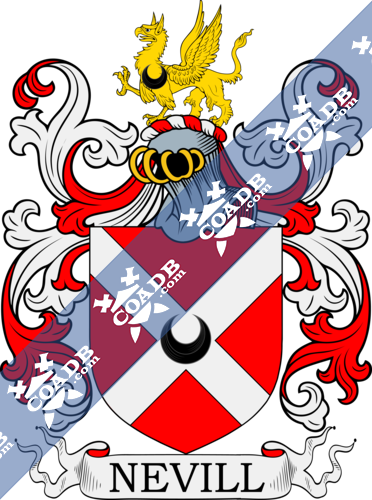 Nevill Family Crest, Coat of Arms and Name History