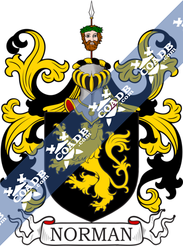 Norman Family Crest, Coat of Arms and Name History