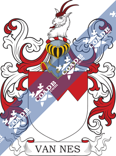Van Nes Family Crest, Coat of Arms and Name History